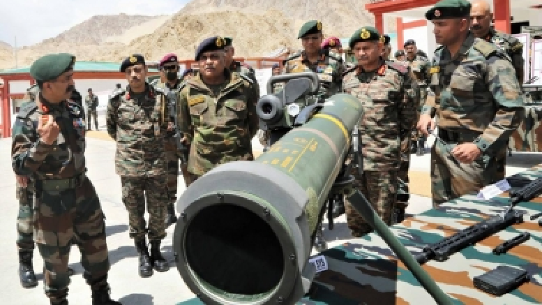 Army chief reviews force deployment along China border in Ladakh region