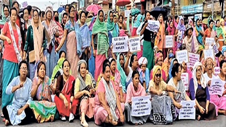 Thousands of women stage protests in Manipur over gangrape of 37-yr-old ...