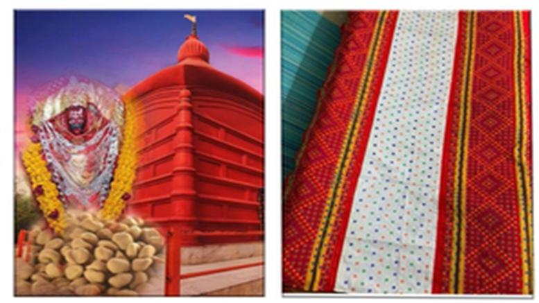 Tripura tribals' traditional cloth 'Rignai Pachra', Tripureswari temple ...