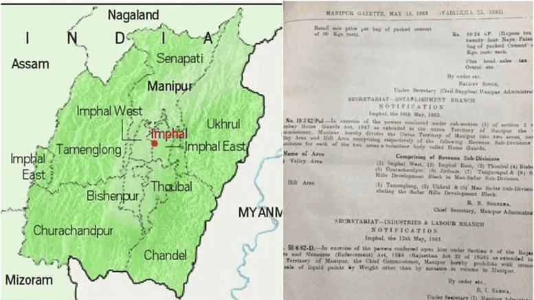 Manipur Gazette of 1963: A clear proof of no Kuki hills being their in ...