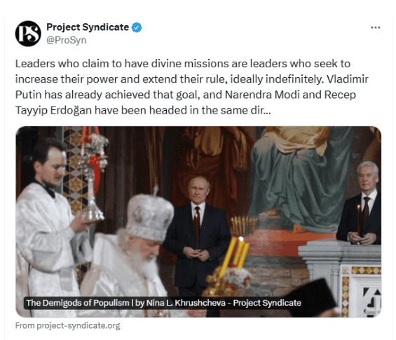 Western deep state continues to demonize Modi & Bharat for refusing to ...