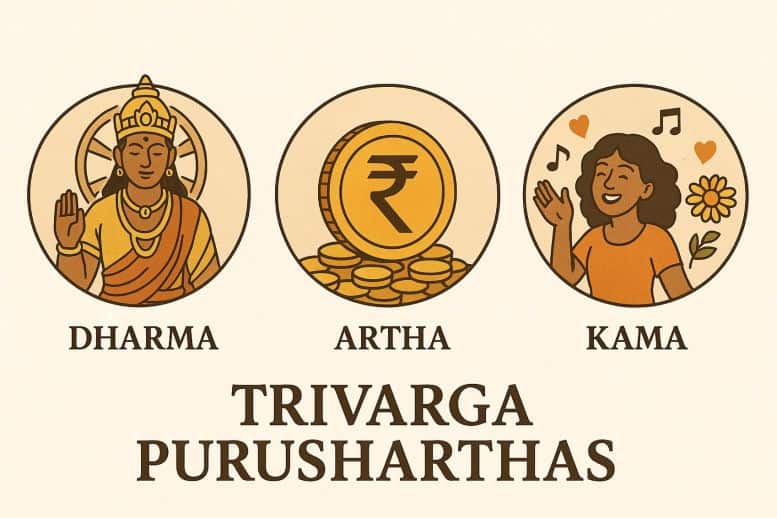 Trivarga Purusharthas: why Hindu Dharma emphasizes on Kama, Arth ...